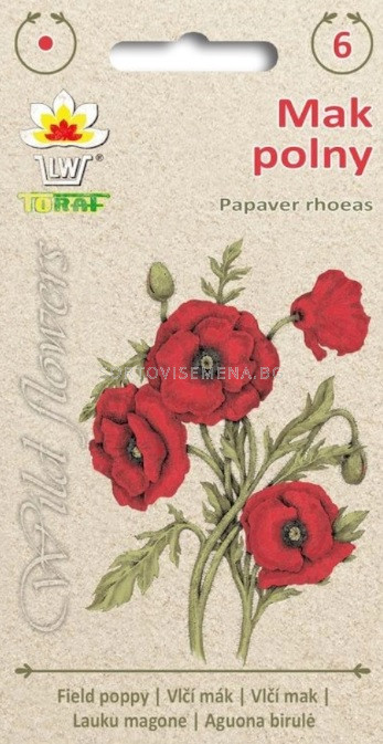 ТОРАФ МАК КИЧЕСТ ЧЕРВЕН WILD FLOWER Mak polny czerwony |Papaver rhoeas ...