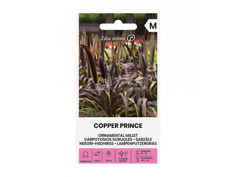 СК СЕМЕНА ПЕРЛЕНО ПРОСО МЕДЕН ПРИНЦ ORNAMENTAL MILLET COPPER PRINCE ...